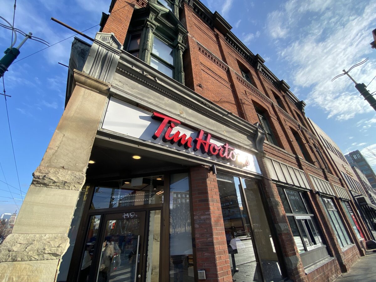 New Tim Hortons Opens at Queen and Spadina as Ontario Line Construction ...