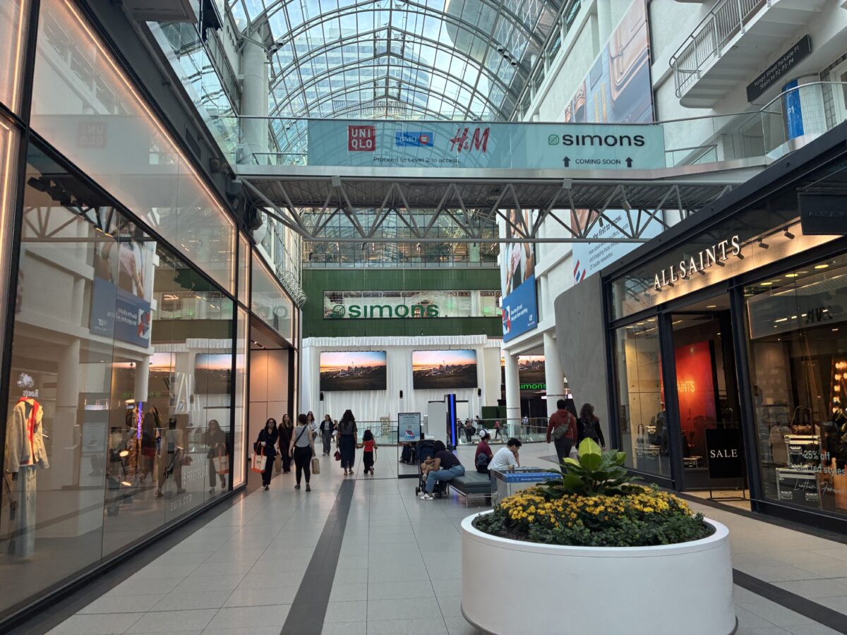 Simons Completes Toronto Expansion with CF Toronto Eaton Centre Opening ...